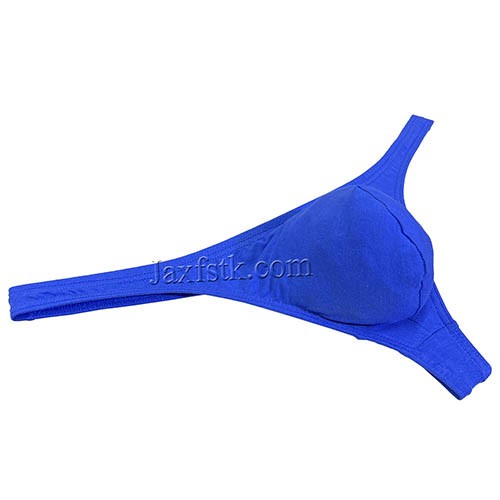 Men's Cotton Bikini Thong Enhance Pouch Underwear Male Bulge Pouch G ...