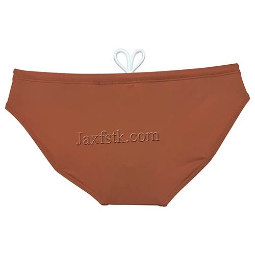 Men's One-piece Front Swim Briefs Drawstring Swimwear Ice Silk Pouch ...
