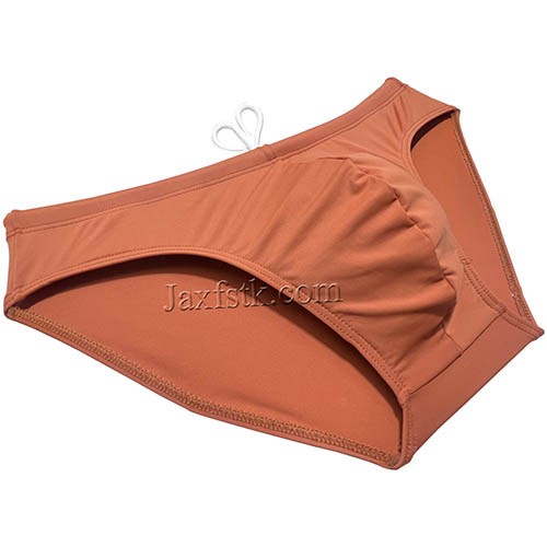 Mens Vintage Swim Briefs Drawstring Draws Swimwear Ice Silk Lined Retro ...