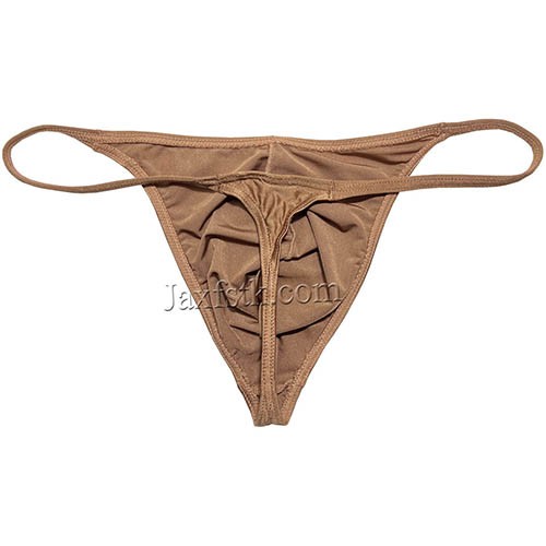 Sexy Men's Shiny Ice Silk String Thong Underwear Soft Bulge Pouch T ...