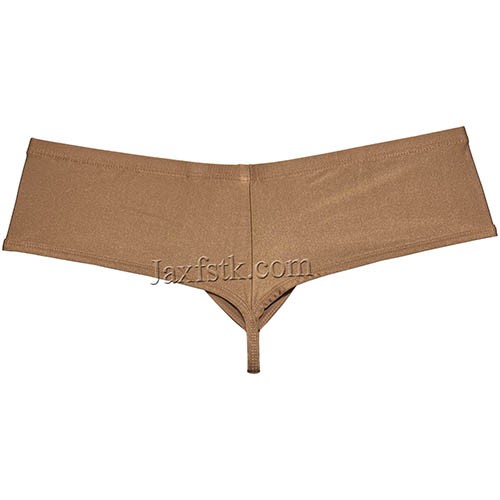 Sexy Men's Gloss Half Rear Boxer Briefs Underwear Male Pouch Thong ...