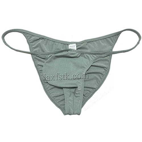 New Sexy Men's Frosted Ice Silk Ruched Rear Bikini Briefs Underwear ...