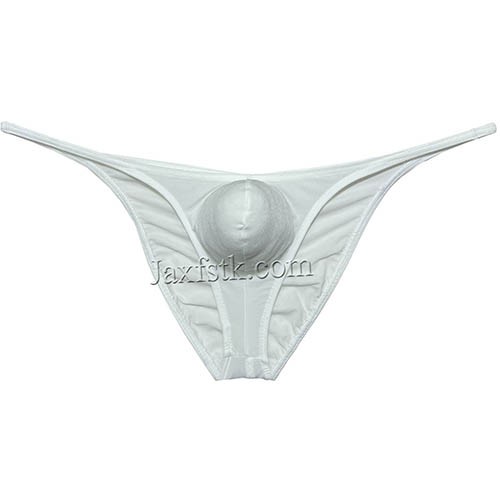 New Sexy Men's Frosted Ice Silk Ruched Rear Bikini Briefs Underwear ...