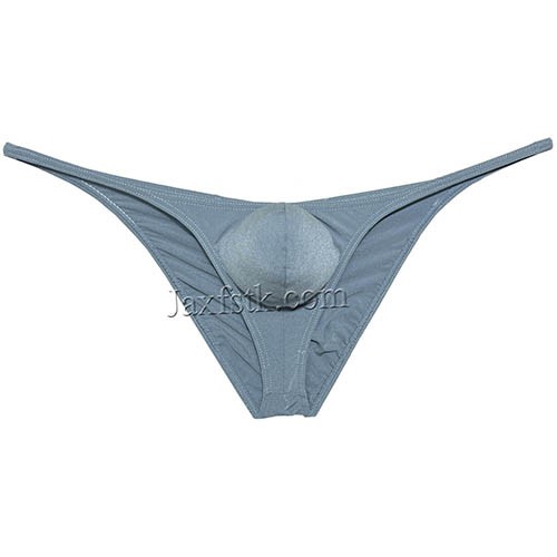 New Sexy Men's Frosted Ice Silk Ruched Rear Bikini Briefs Underwear ...