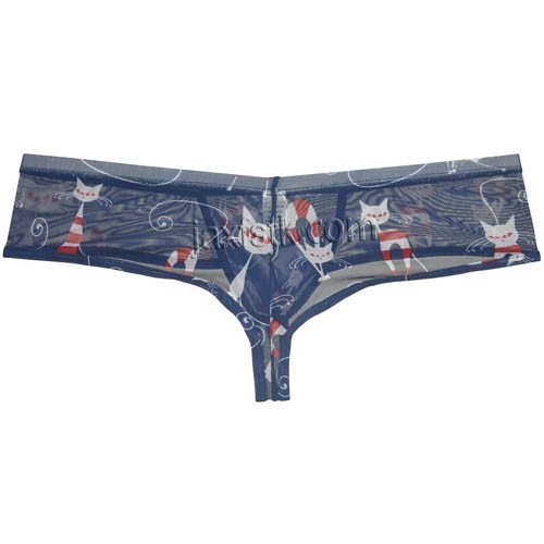 Men Transparent Underwear Tan Sheer Mini Boxers Cheeky Boxer Underwear ...