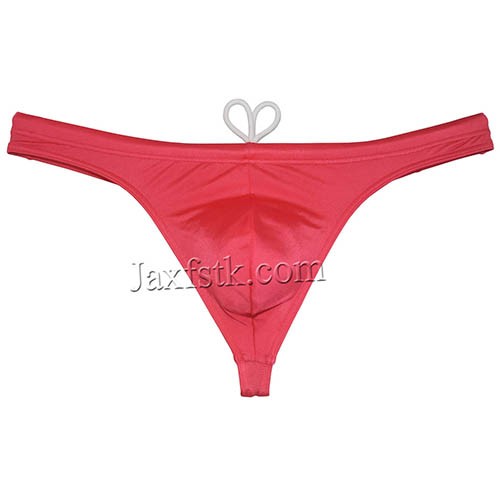 Men's Shiny Swim Thong Smooth Swimsuit Board Surf Elastic Swimwear T ...