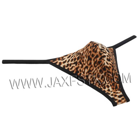 Fashion Leopard Print Sexy Men's G-strings Male Thong Underwear Smooth ...