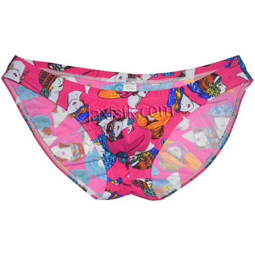 Sexy Male Underwear Brief Mens Stretchy Floral Bodybuilding Briefs Mens ...