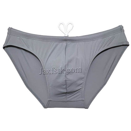 Mens Vintage Swim Briefs Drawstring Draws Swimwear Ice Silk Lined Retro ...