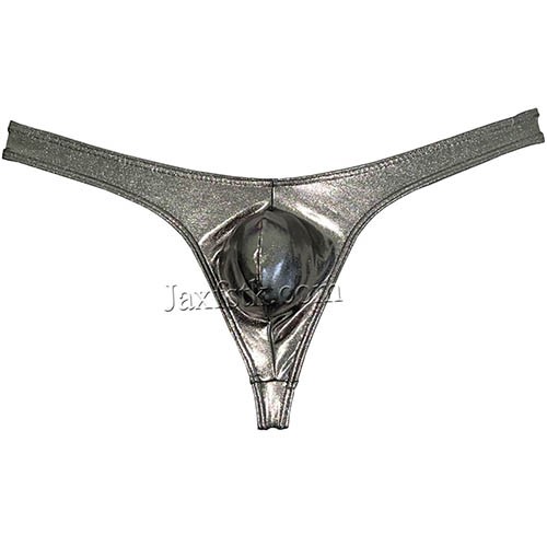 Men's Bulge Pouch Thong Underwear Shiny Metallic Bikini G-string ...